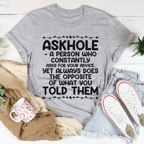 Askhole T Shirt - Etsy