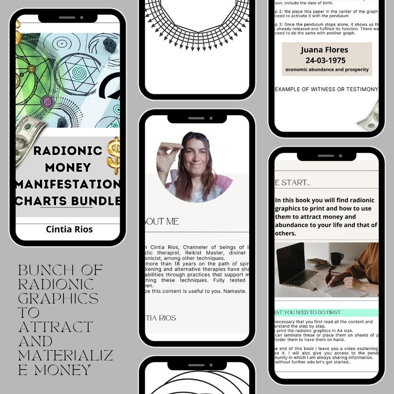 Radionic Money Manifestation Charts Bundle - Etsy
