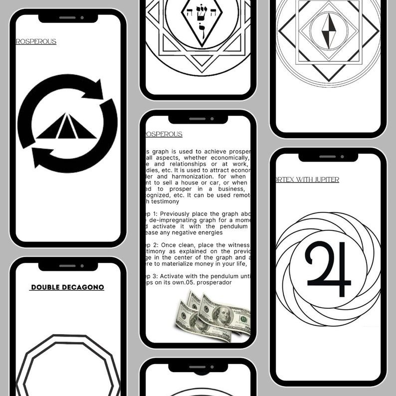 Radionic Money Manifestation Charts Bundle - Etsy