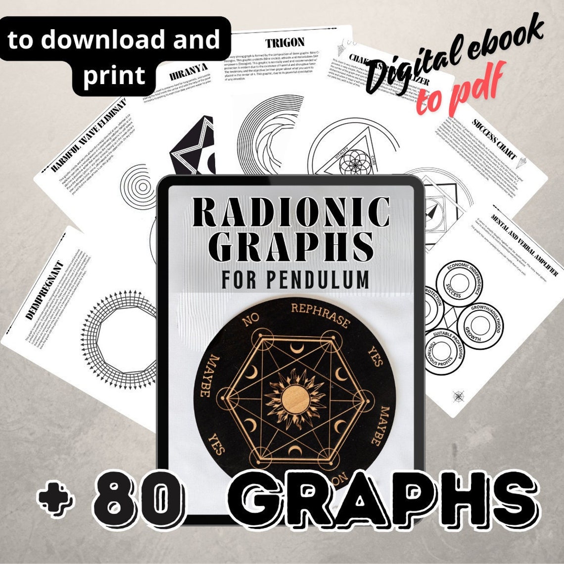 80 Radionic Templates to Download and Print- PDF- Printable Ebook - Etsy