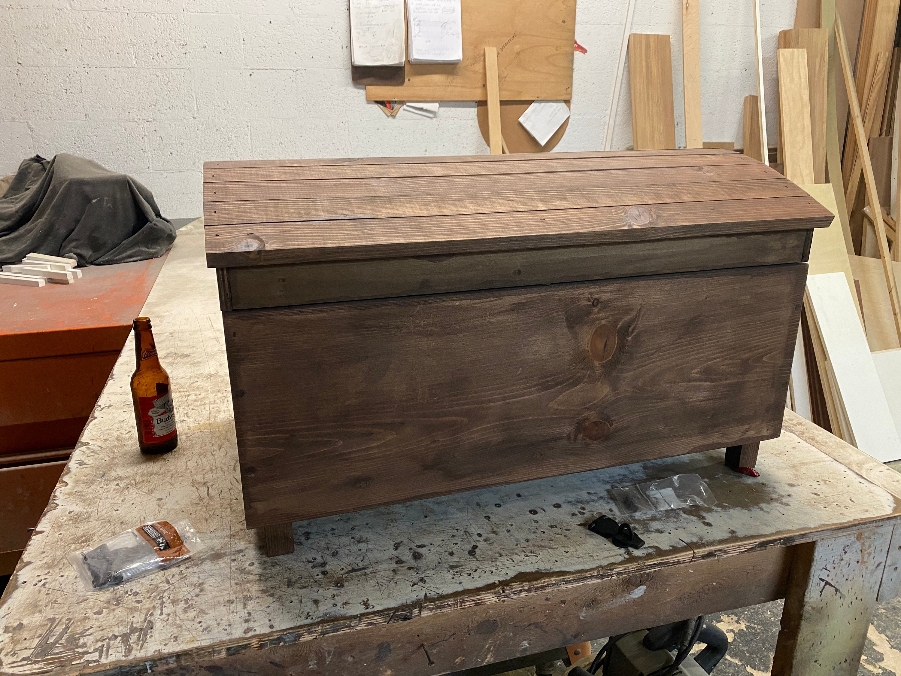 Rustic Pine Treasure Chest. Blanket Chest. Hope Chest. - Etsy