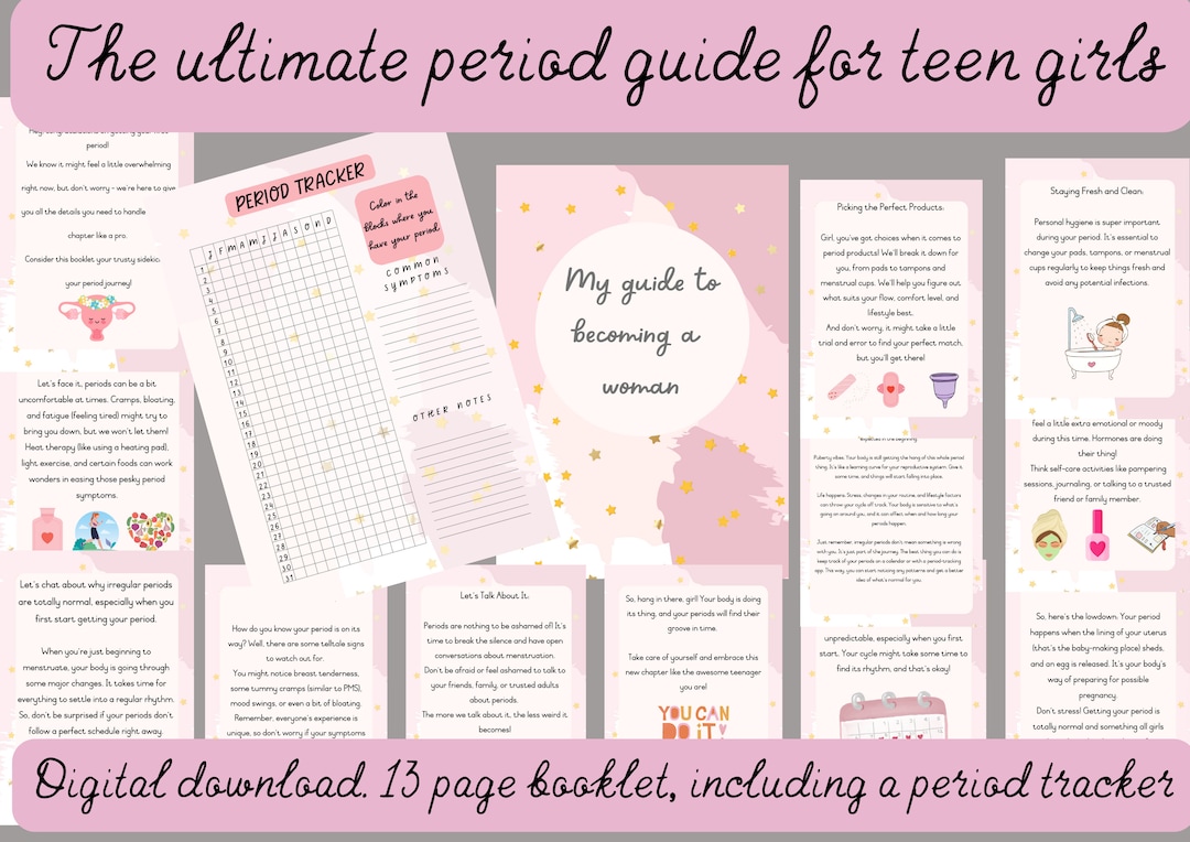 PERIOD BUNDLE Guide. Information Booklet for Teenage Girls. My Guide to ...