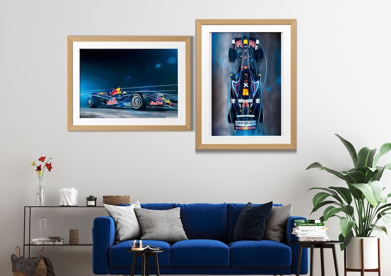 Formula 1 Posters I Red Bull Racing Poster Set of 2 I Digital Download ...