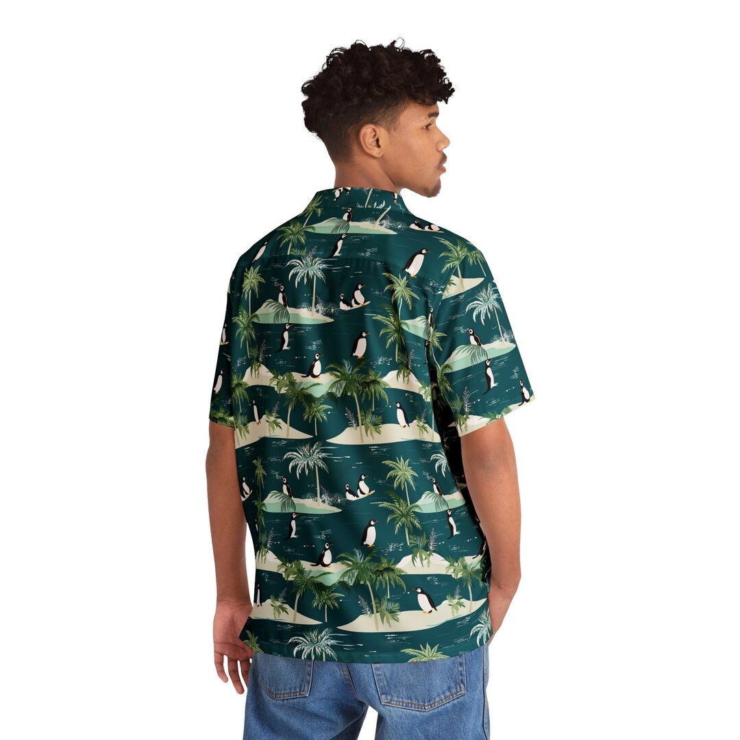 The Doug Hawaiian Penguin Shirt - Etsy