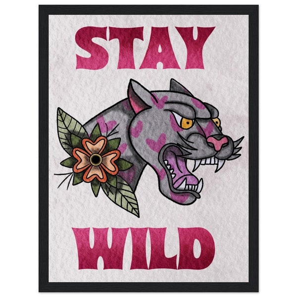 Stay Wild Poster - Etsy UK