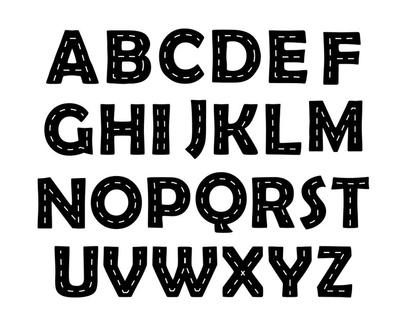 Race Track Alphabet SVG, Números de carretera, Letras SVG, Road Bundle ...