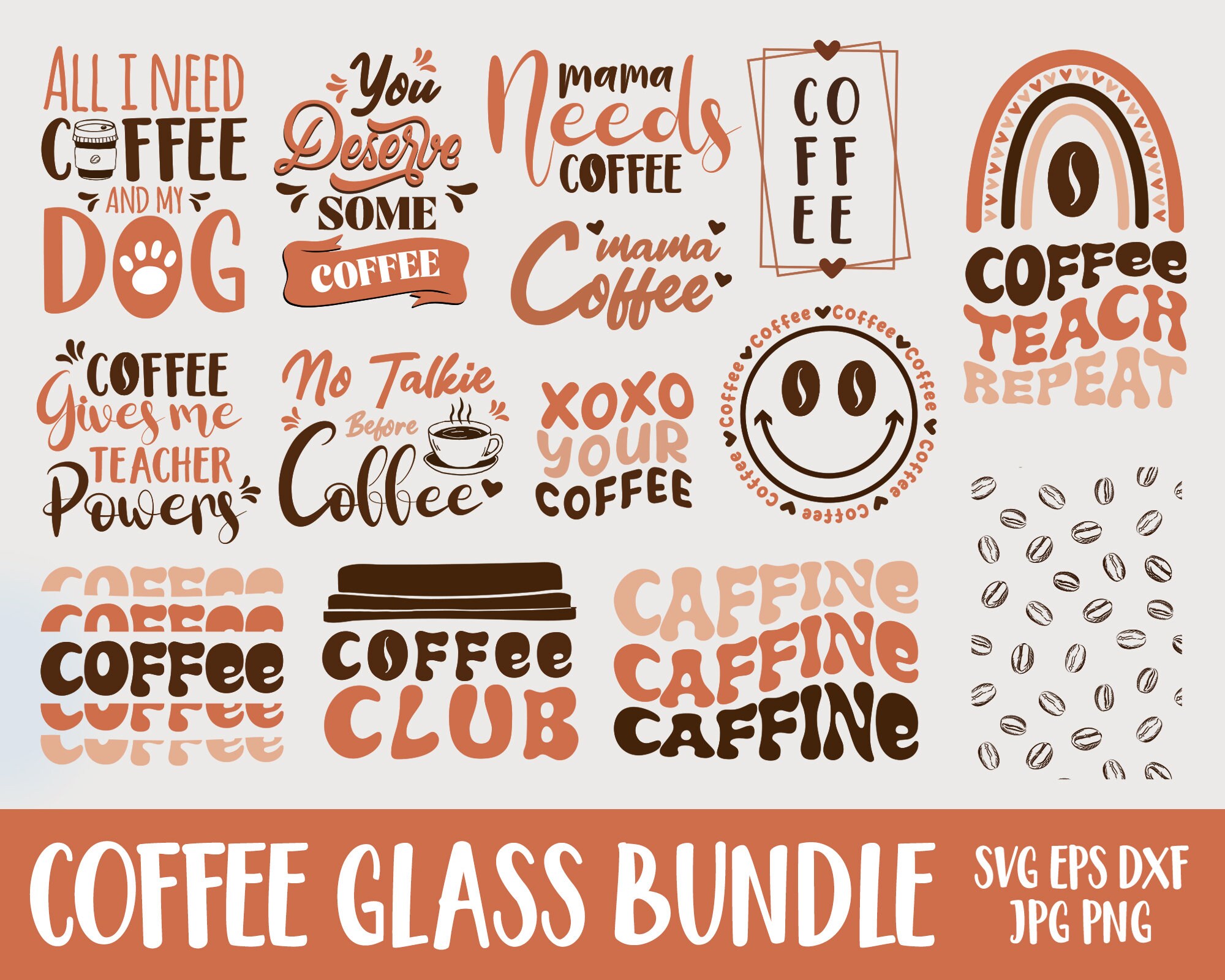 Coffee Glass Wrap Svg, Coffee Glass Can Svg Bundle, Can Glass Wrap Svg ...