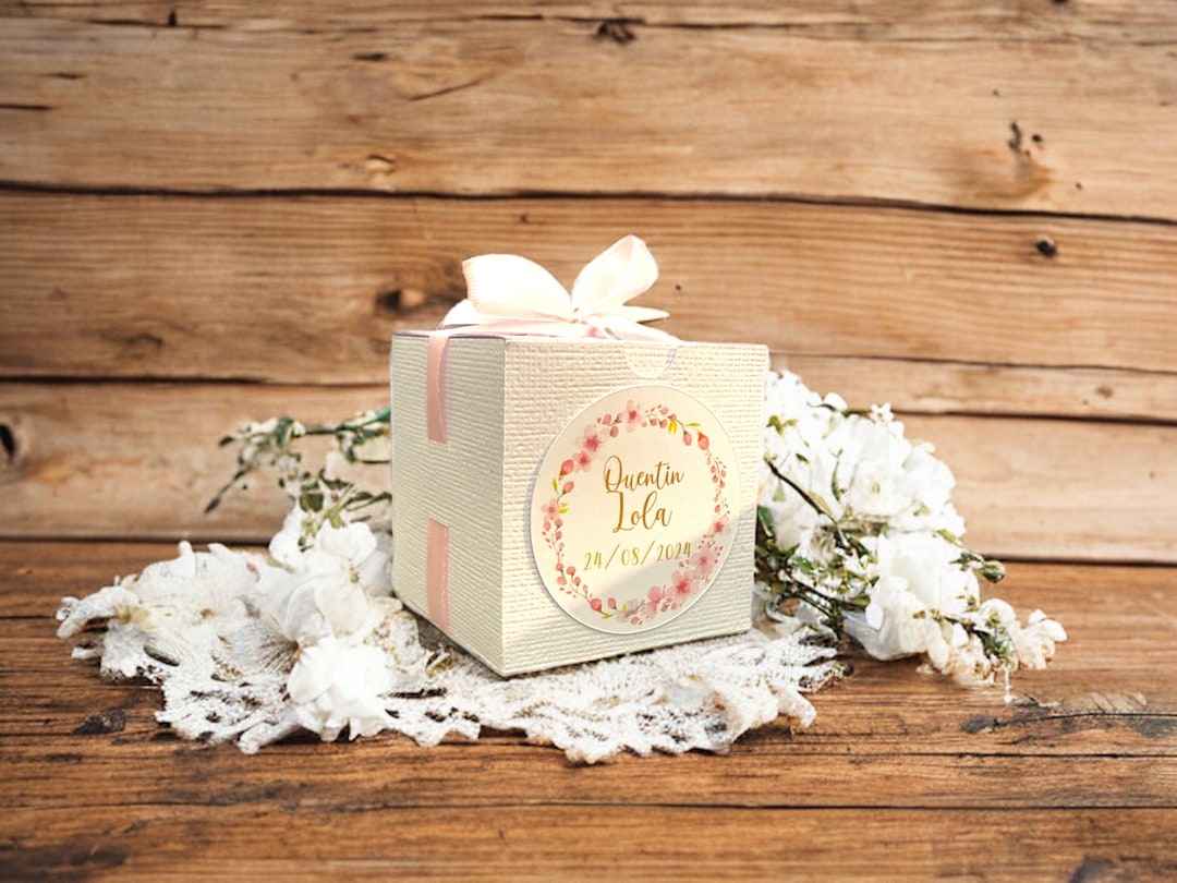 Personalized Dragee Boxes - Wedding, Baptism, Baby Shower Guest Gifts ...