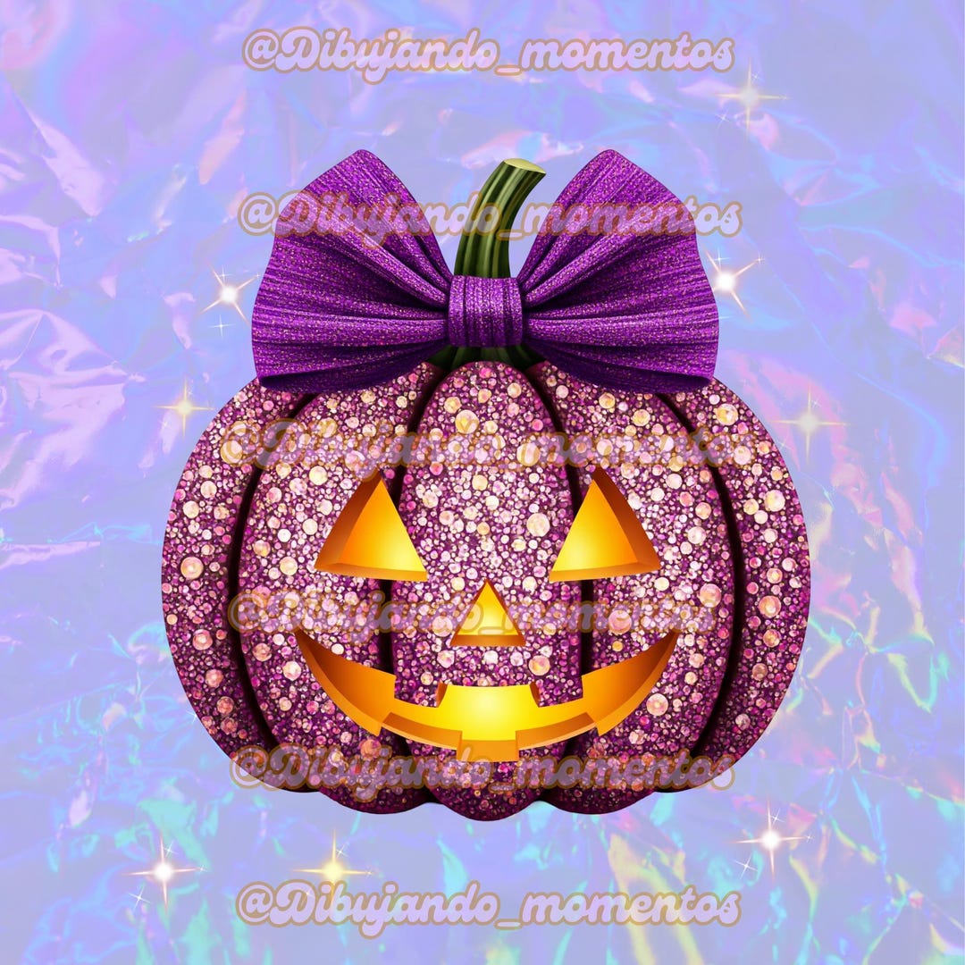Purple-glitter Pumpkin PNG, Coquette Png, Sparkly Pumpkin Png ...