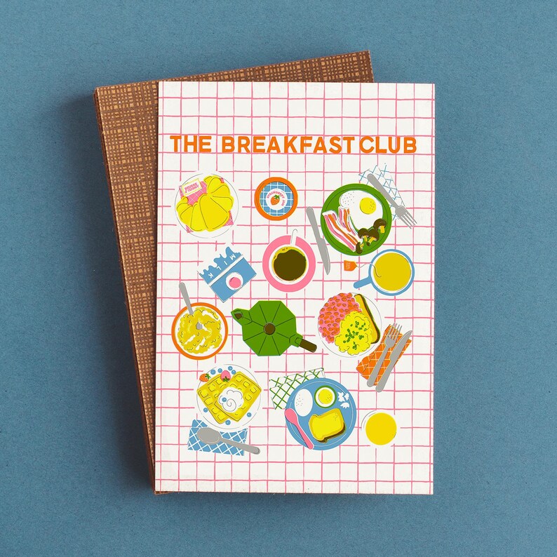 The Breakfast Club Poster | Food Illustration | Breakfast and Brunch ...
