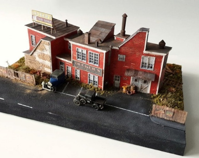 Diorama decker's Tar Soap Scale Diorama laser Cut in H0 1:87 - Etsy