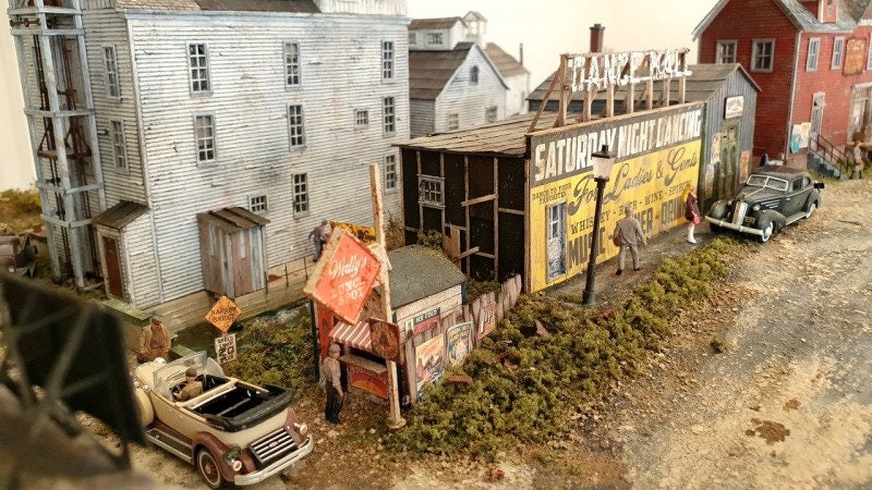 Diorama rust Rock Falls Scale Diorama laser Cut in H0 1:87 - Etsy