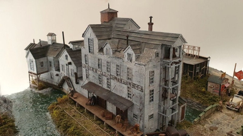 Diorama rust Rock Falls Scale Diorama laser Cut in H0 1:87 - Etsy