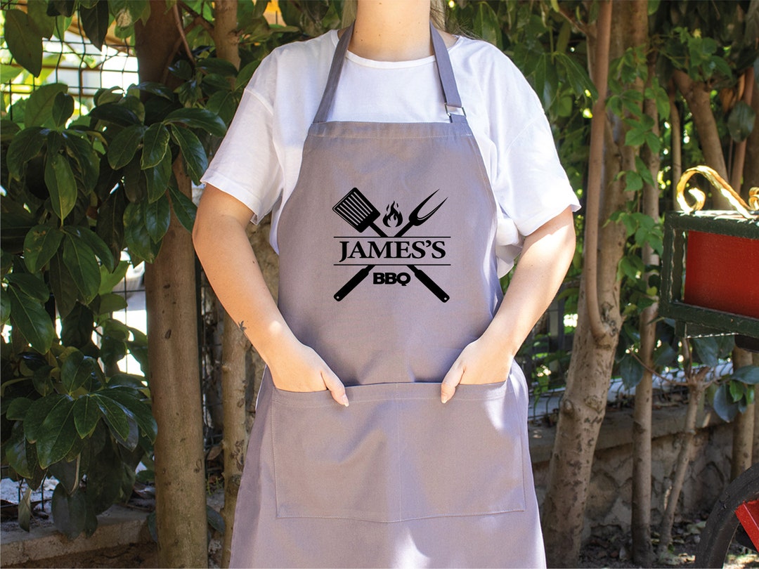 Custom Barbecue Apron, Personalized Barbecue Apron, Personalized Name ...