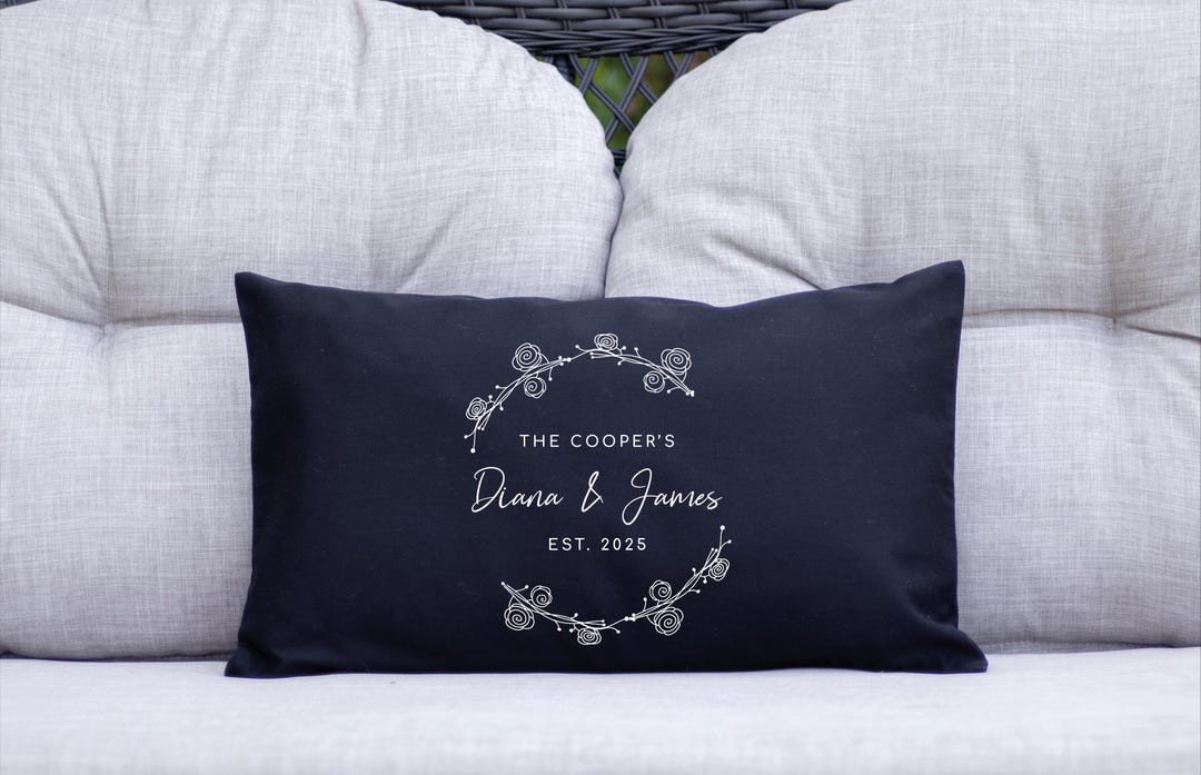 Custom Couple Pillow, Personalized Family Pillow, Personalized Cushion ...