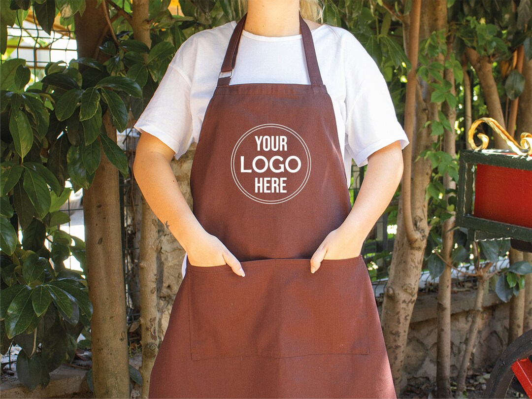 Personalized Logo Apron, Custom Logo Apron, Company Logo Apron, Bulk Logo Apron, Restaurant ...