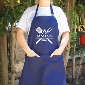 Personalized BBQ Apron, Custom BBQ Apron, Custom Barbecue Apron ...