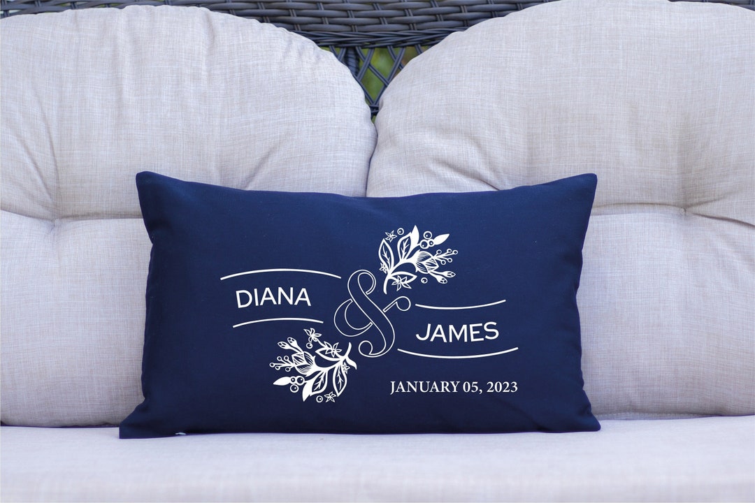 Personalized Pillow, Couple Pillowcase, Wedding Pillow, Custom Pillow ...
