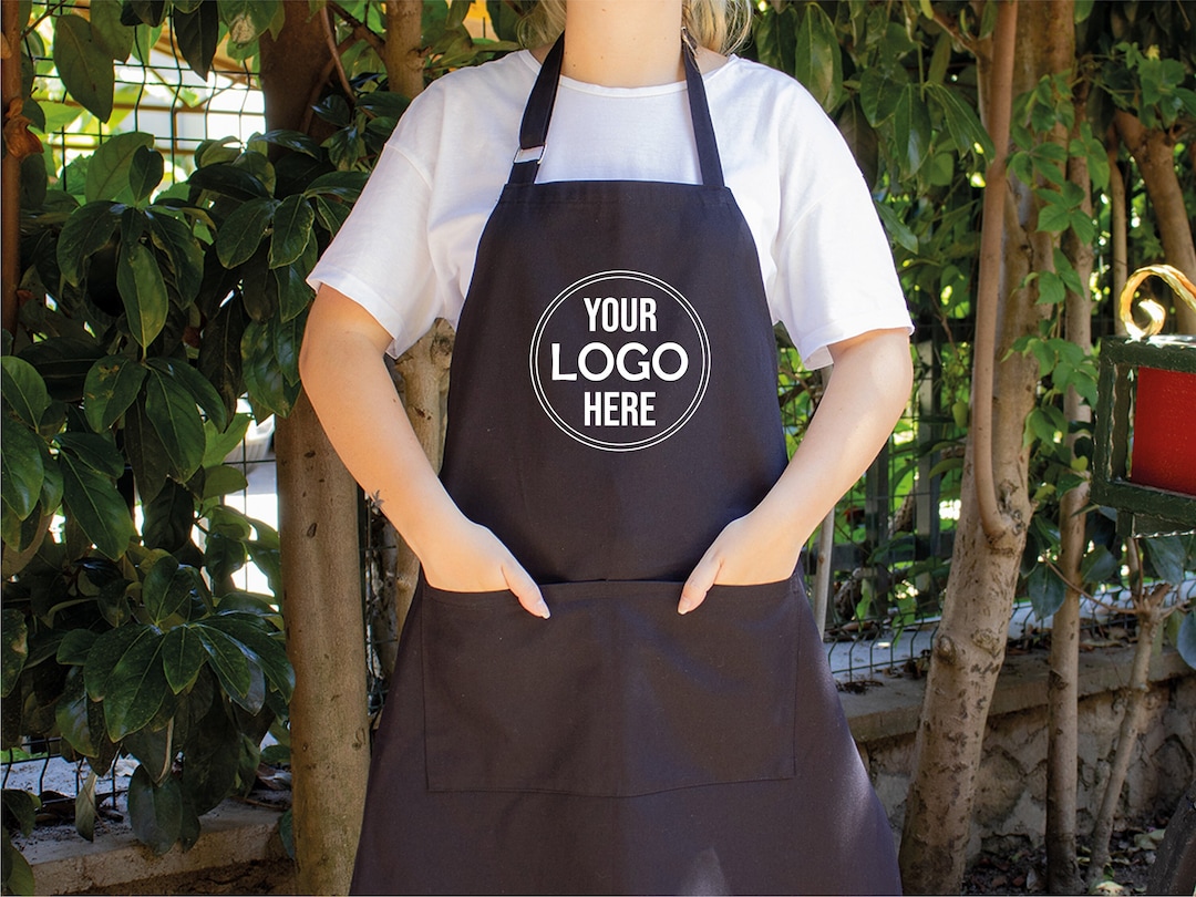 Custom Logo Apron, Personalized Apron, Custom Apron, Personalized Logo Apron, Kitchen Apron ...