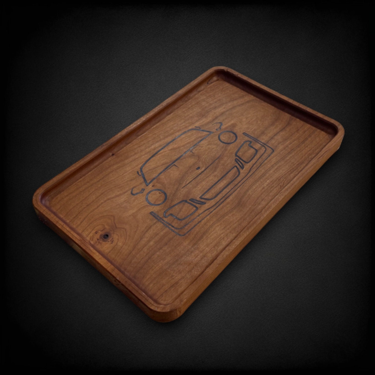 Porsche GT3 RS Tray large, Epoxy Inlay, CNC Cut Locally Sourced ...