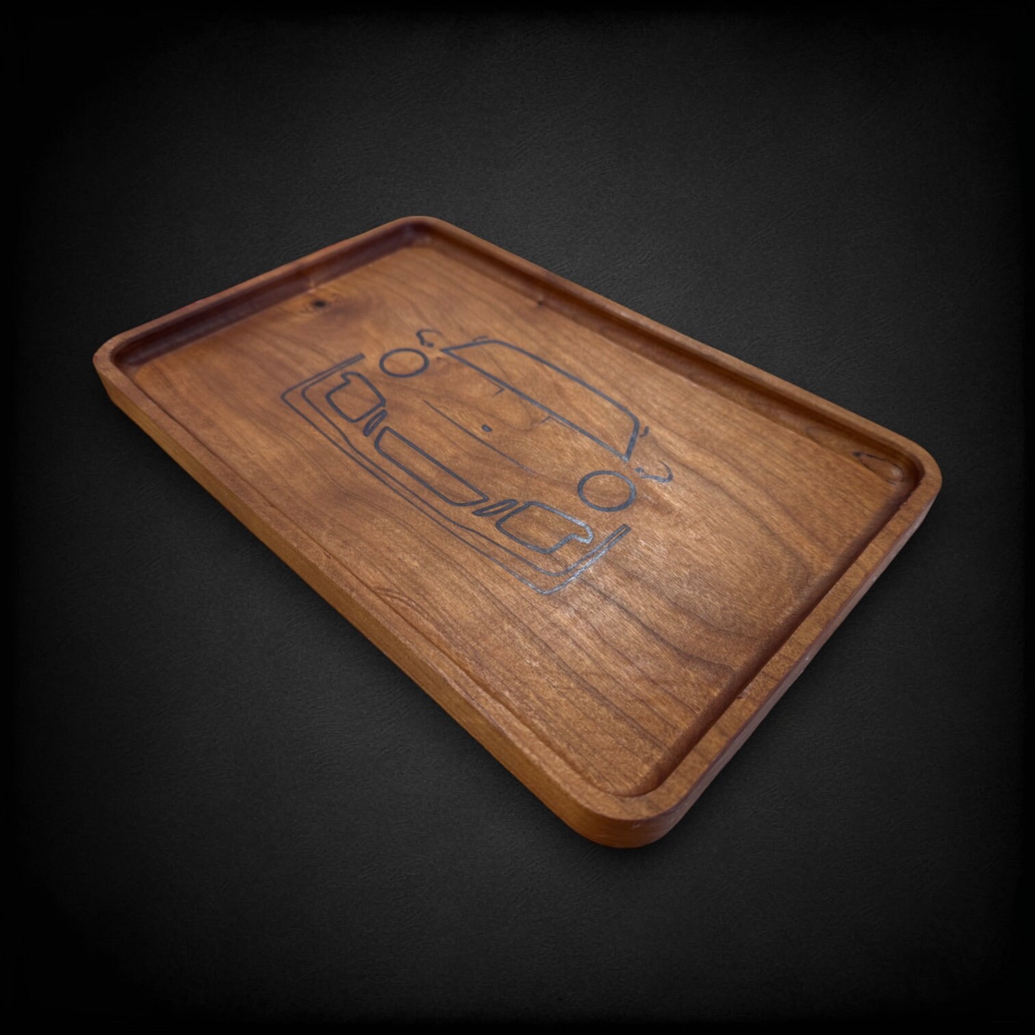 Porsche GT3 RS Tray large, Epoxy Inlay, CNC Cut Locally Sourced ...