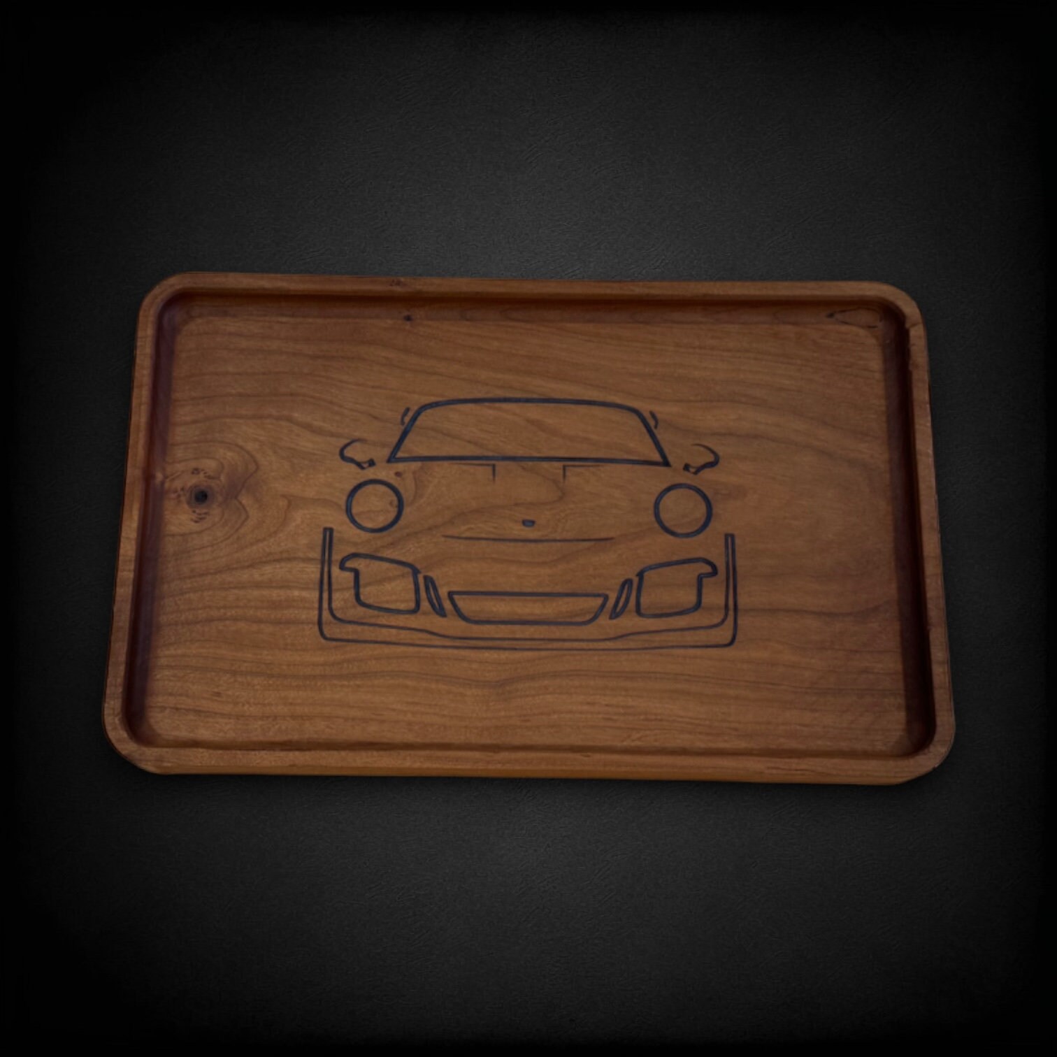 Porsche GT3 RS Tray large, Epoxy Inlay, CNC Cut Locally Sourced ...