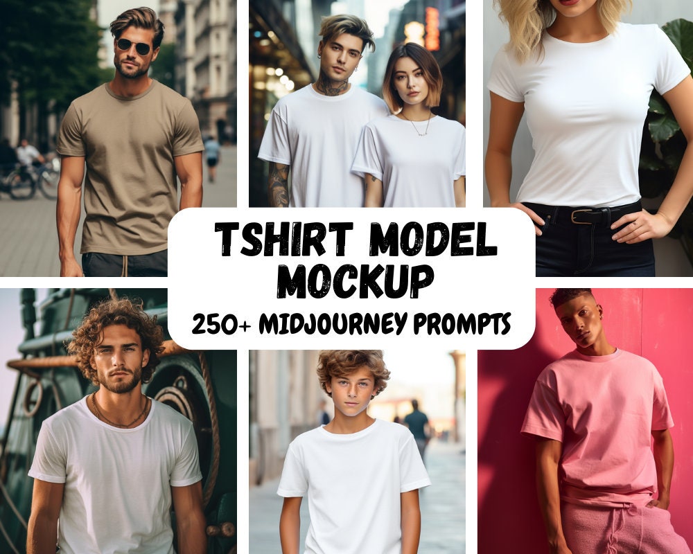 250+midjourney Tshirt Model Mockup Prompts,tshirt Mockup Prompts,ai Art ...