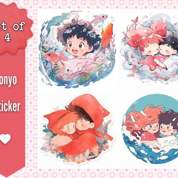 Ponyo Car Decal - Etsy