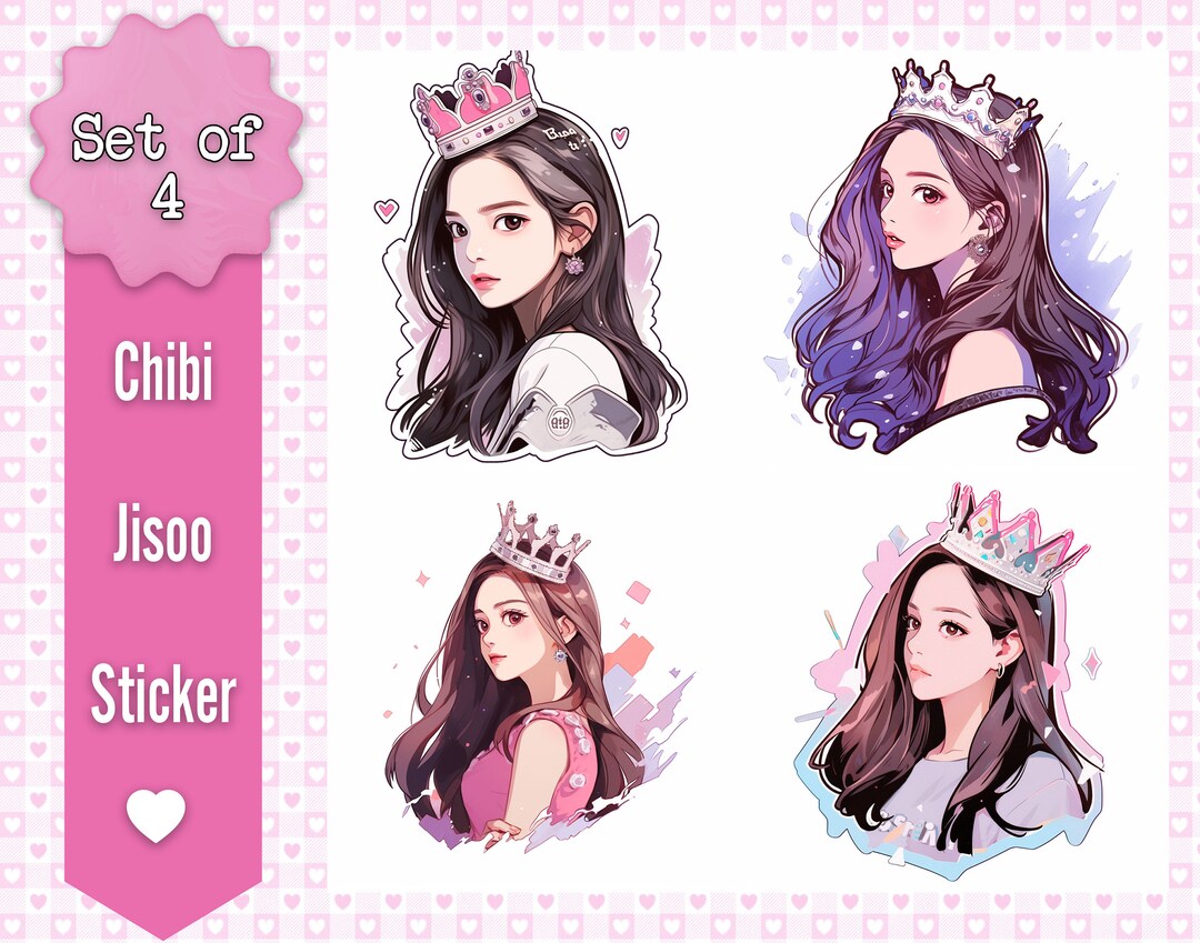 Princess Jisoo Sticker Born Pink World Tour Anime Blackpink - Etsy