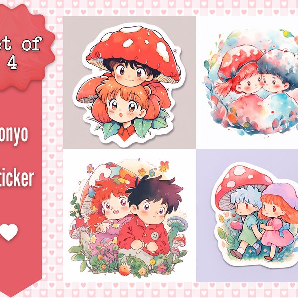 Ponyo Car Decal - Etsy