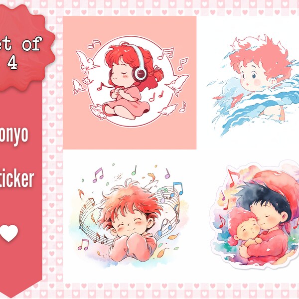 Ponyo Car Decal - Etsy