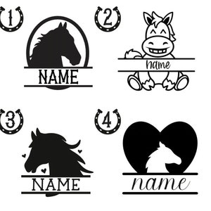 Custom Name Horse Float Decal Sticker Horse Decal for Car, Float, Truck ...