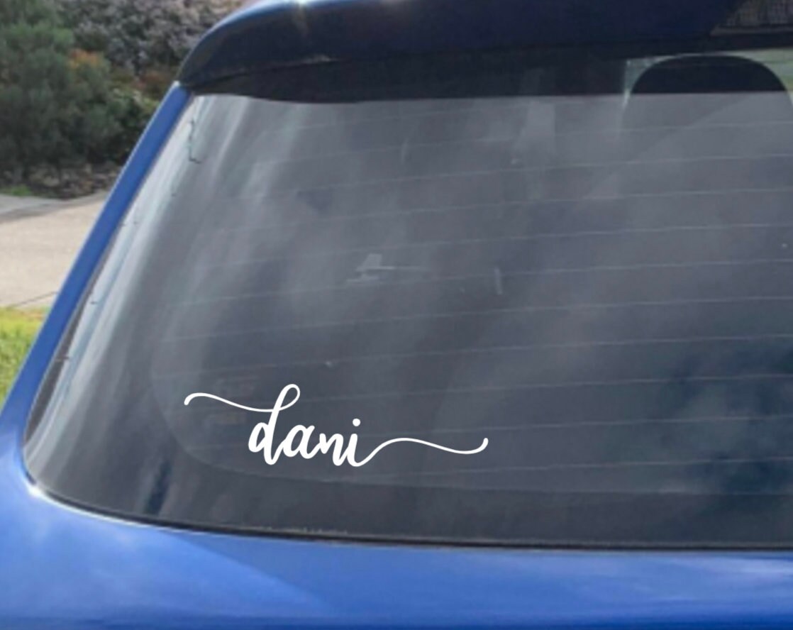 Car window name Etsy