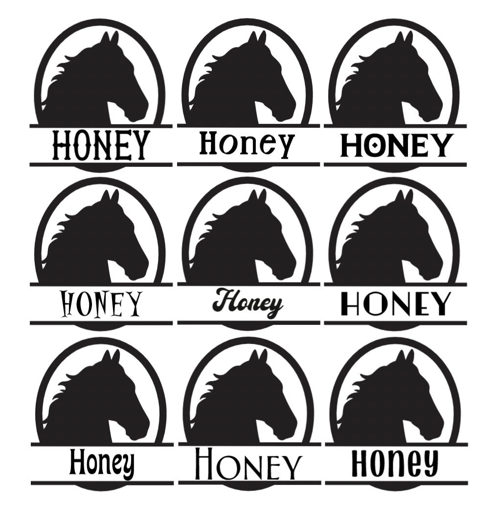 Custom Name Horse Float Decal Sticker Horse Decal for Car, Float, Truck ...