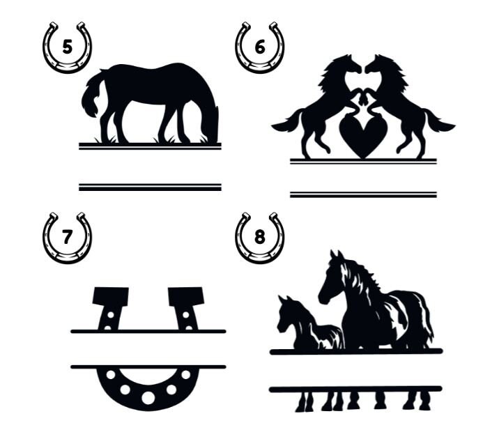 Custom Name Horse Float Decal Sticker; Horse Decal for Car, Float ...