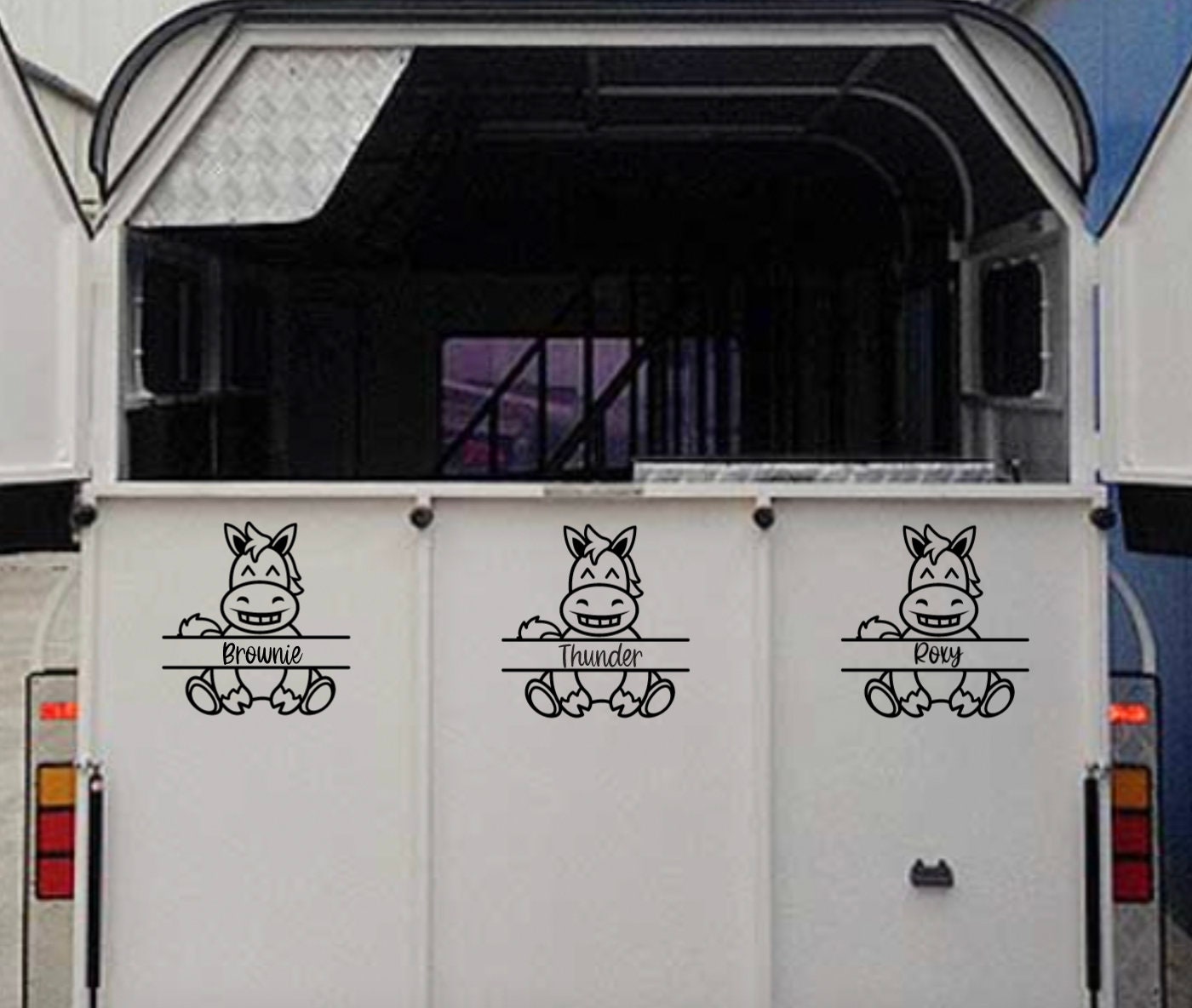 Custom Name Horse Float Decal Sticker Horse Decal for Car, Float, Truck ...