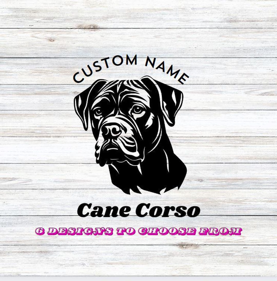 Cane Corso Car Decal; Vinyl Dog Sticker for Car, Kennel, Bowl, Window ...