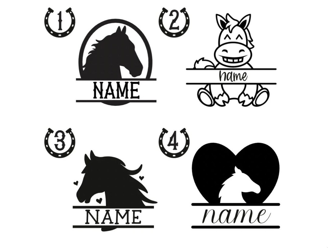 Custom Name Horse Float Decal Sticker Horse Decal for Car, Float, Truck ...