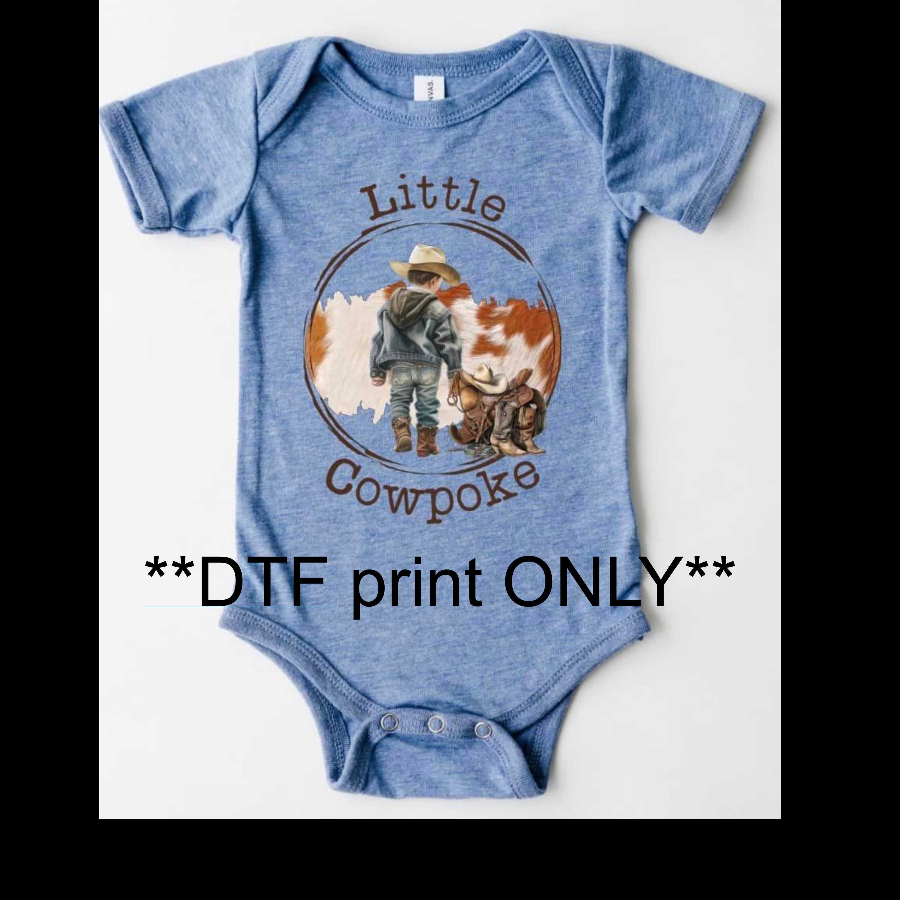 Little Cowpoke DTF Print, Western Print, Western Graphic, Cowboy Print ...