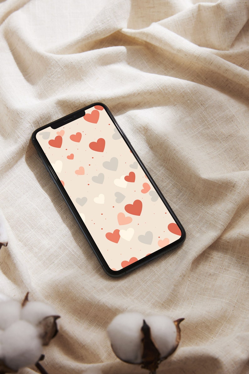 Phone Wallpapers, Heart Phone Background, Love, Affirmation, Pastel ...