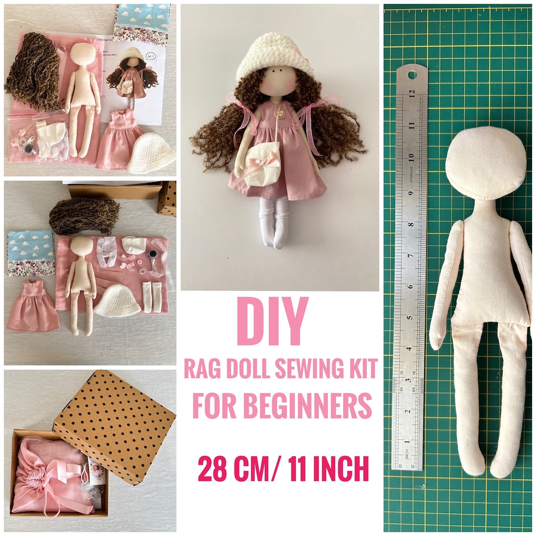 Diy Rag Doll Sewing Kit Cloth Doll Sets Fabric Dolls Sewing Kit Step By Step Tutorial Beginners