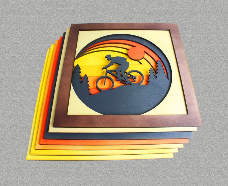 3D Bike SVG / Laser Cut File for Glowforge, Cricut, Silhouette ...