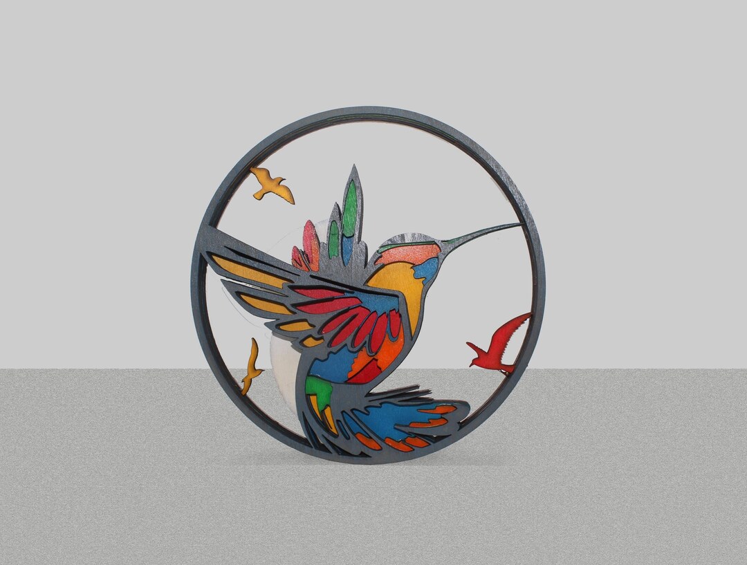 3D Bird SVG Archivo de corte láser SVG multicapa para - Etsy España