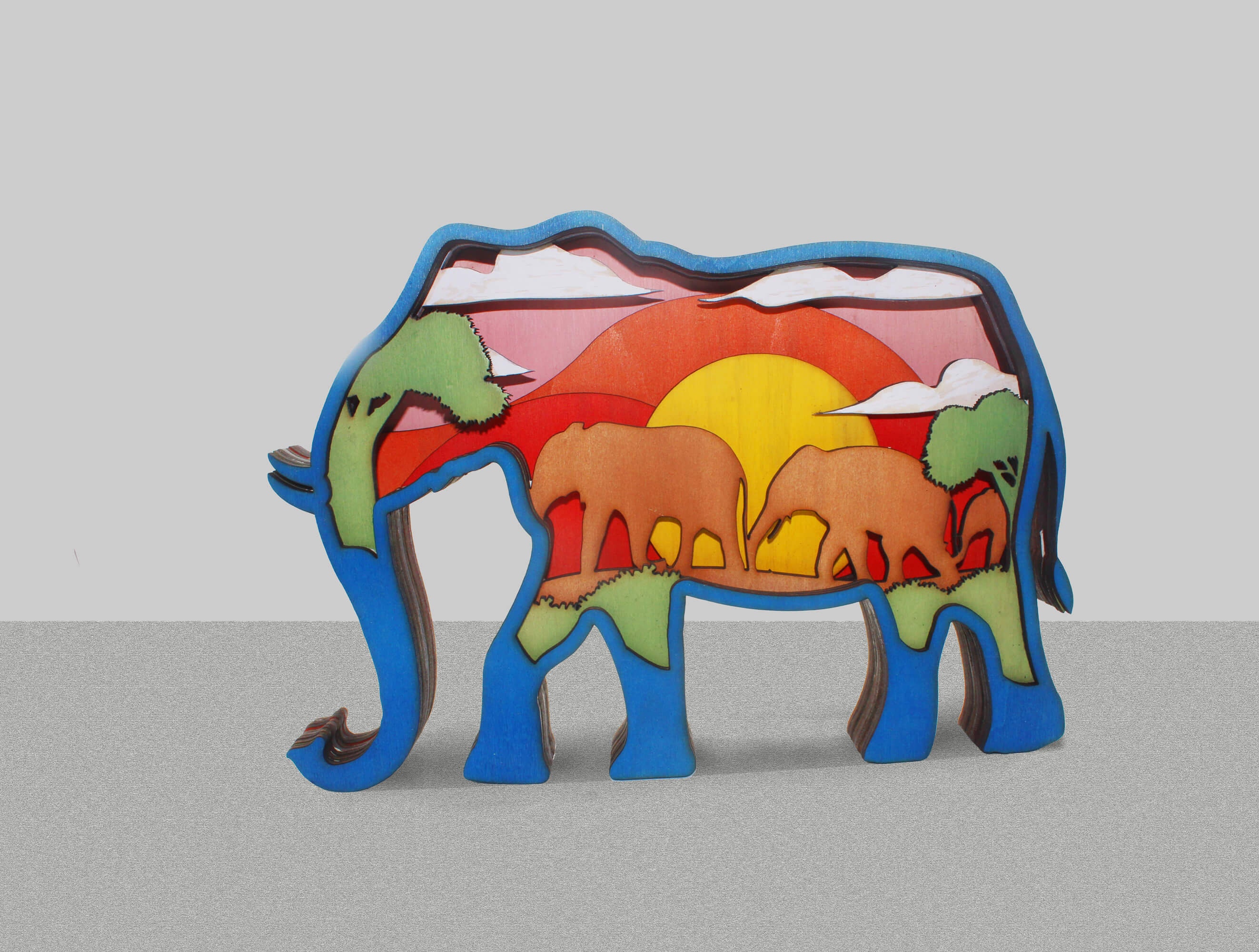 Digital Files / Laser Cut Files / SVG File for Glowforge / 3D Effect, 6 ...