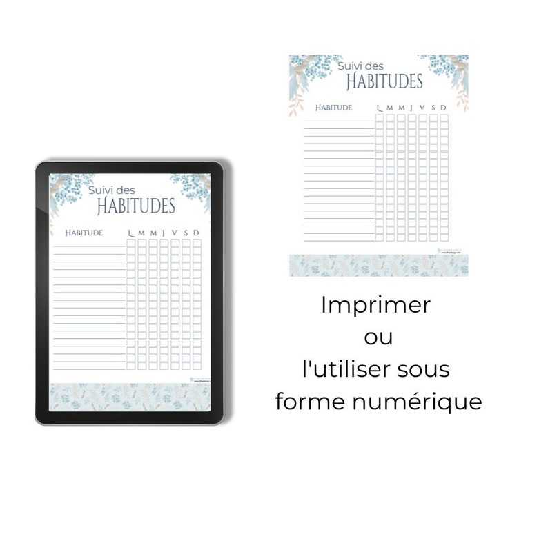 Habit Tracker, Digital, 8.5x11 Letter Size, Intentional Living ...