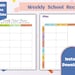 Simple Homeschool Weekly Record/planner Printable | 5pg Academic Lesson ...