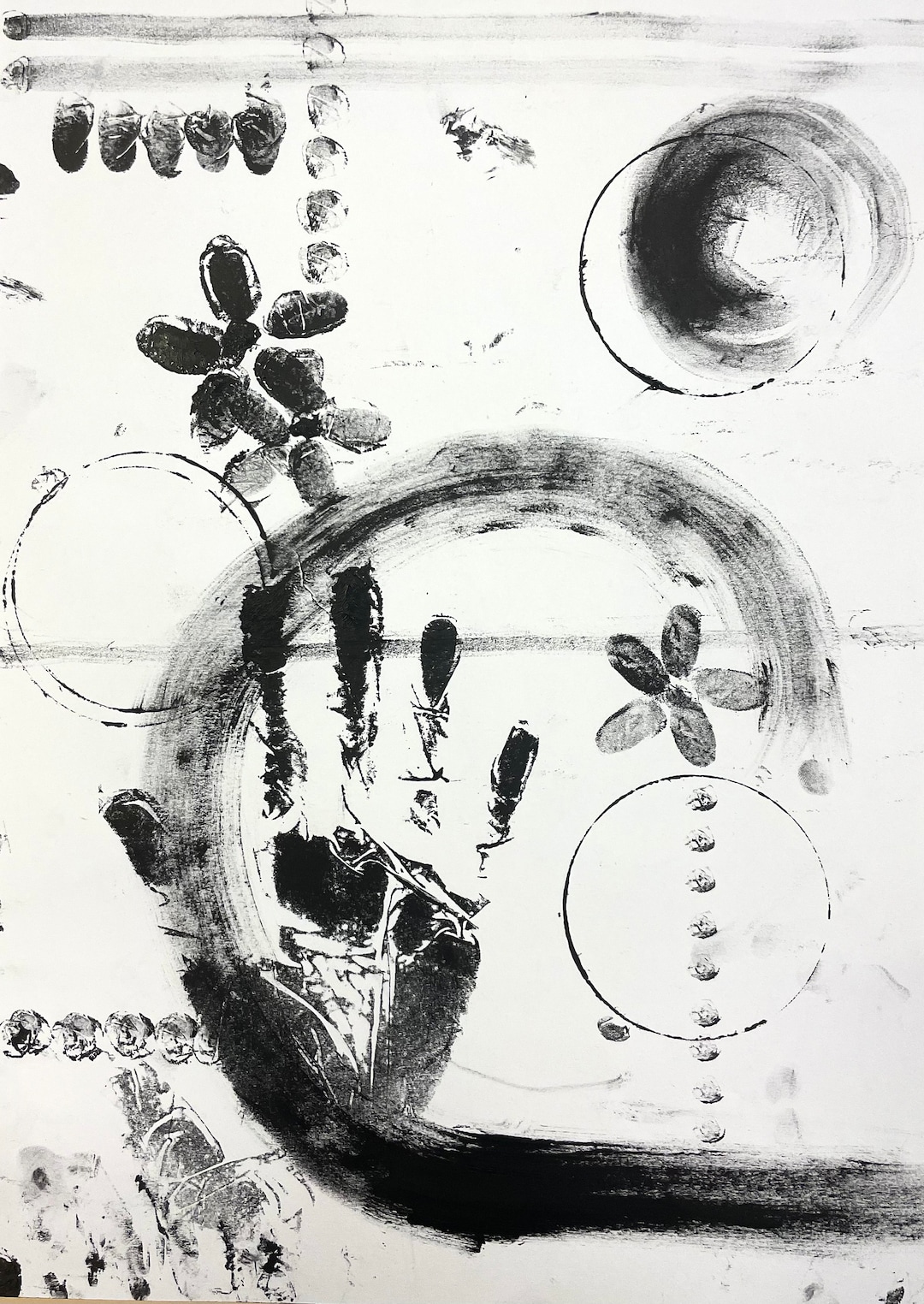 A3 Black & White Ink Poster - Etsy