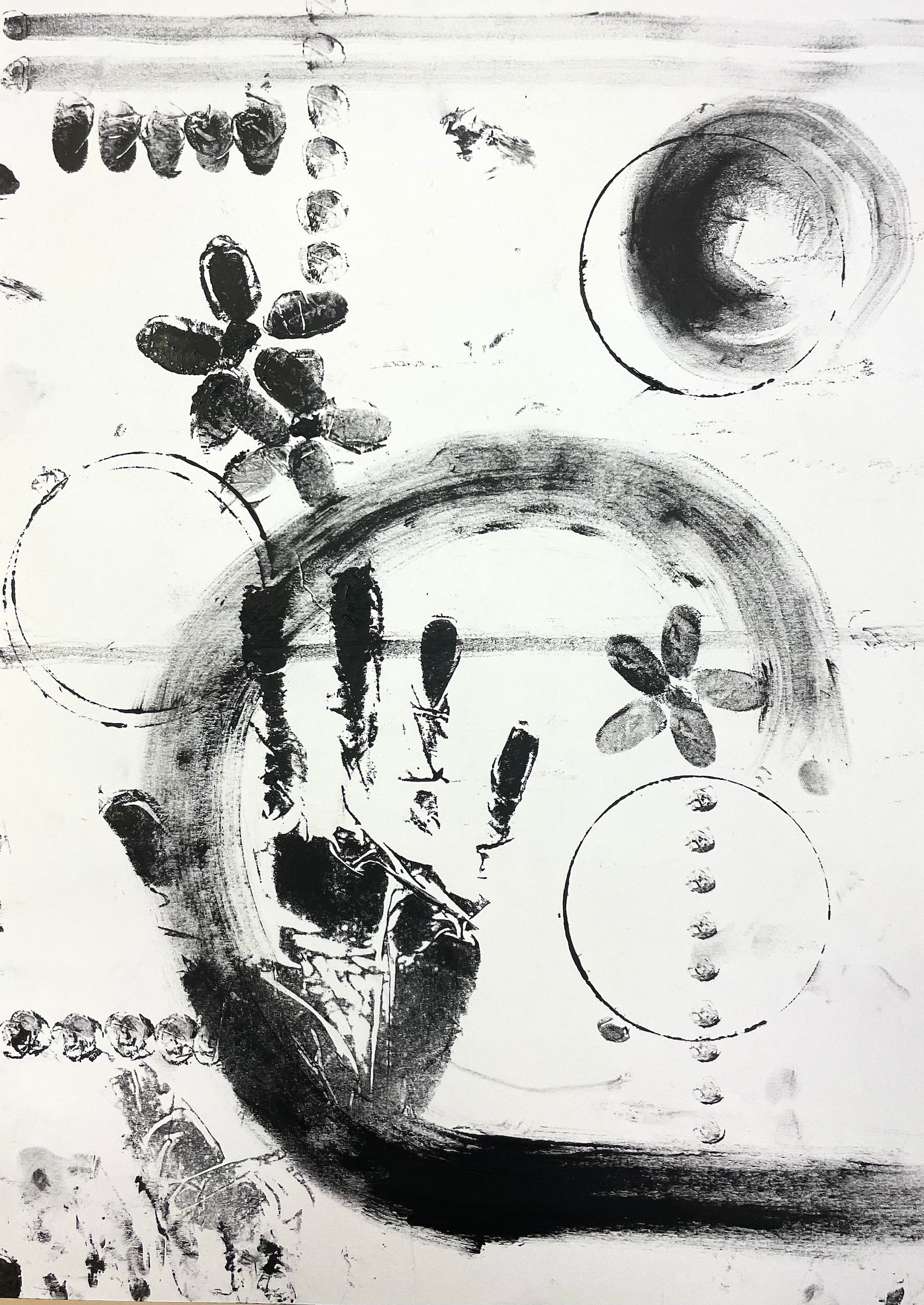 A3 Black & White Ink Poster - Etsy