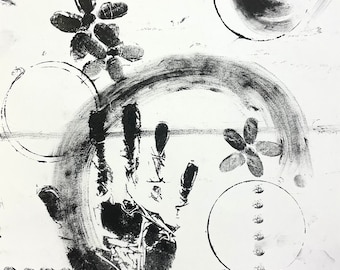 A3 Black & White Ink Poster - Etsy