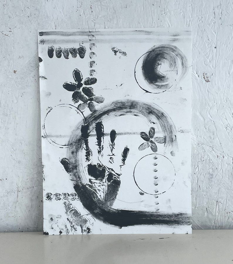 A3 Black & White Ink Poster - Etsy